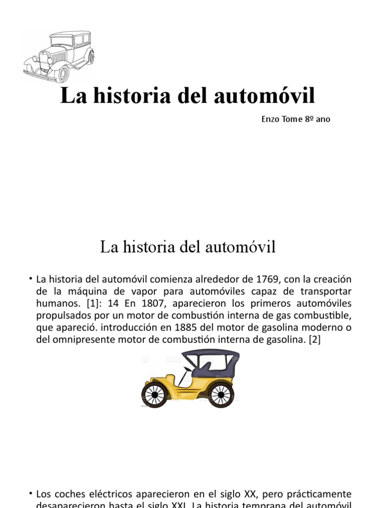 La Historia Del Automóvil | PDF | Coche | Vehículos