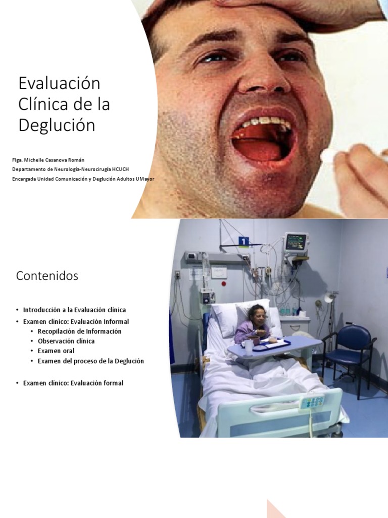 Evaluación Clinica en Deglución | PDF | Cuidado de la salud | Enfermedades y trastornos