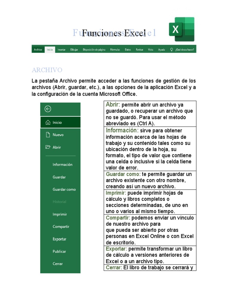 Funciones Excel | PDF | Microsoft Excel | Archivo de computadora