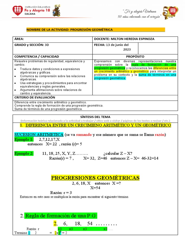 Esquema Actividad Virtual | PDF | Geometría | Aritmética