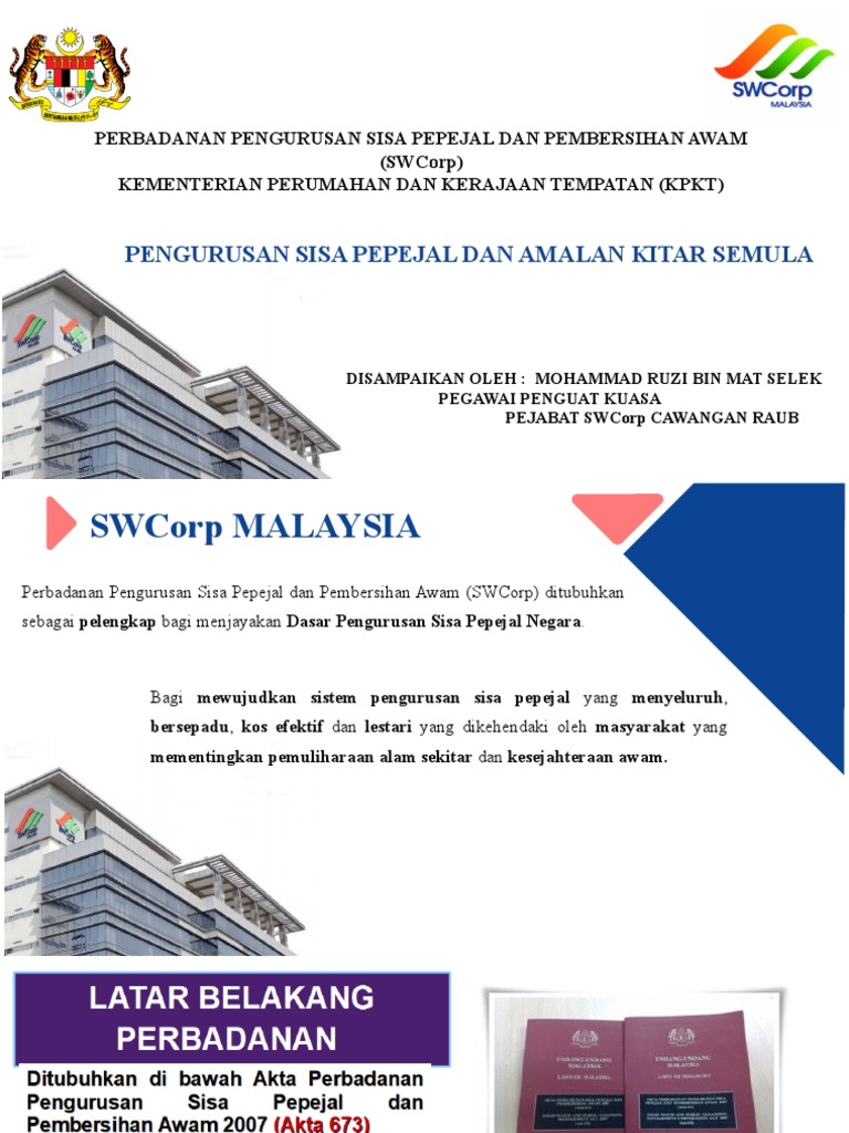 Pengurusan Sisa Pepejal Dan Amalan Kitar Semula RAUB | PDF Pengurusan Sisa Pepejal Dan Amalan Kitar Semula RAUB | PDF