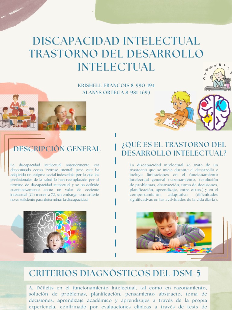 Discapacidad Intelectual Trastorno Del Desarrollo Intelectual | PDF | Discapacidad intelectual ...