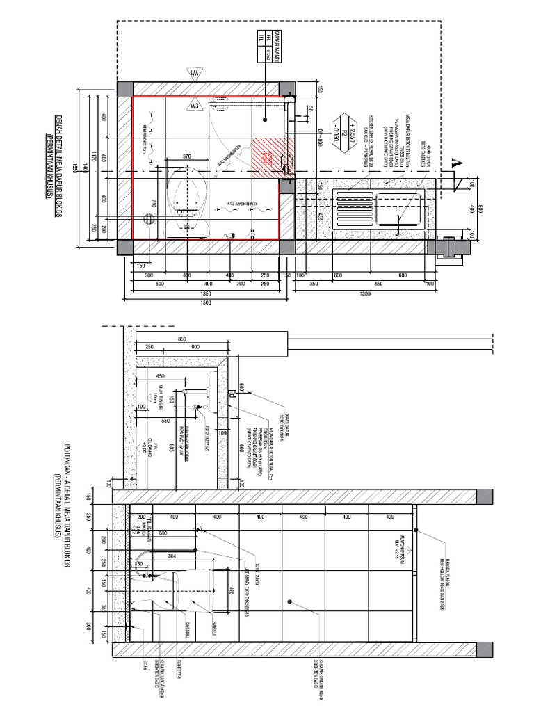 Detail Meja Dapur | PDF
