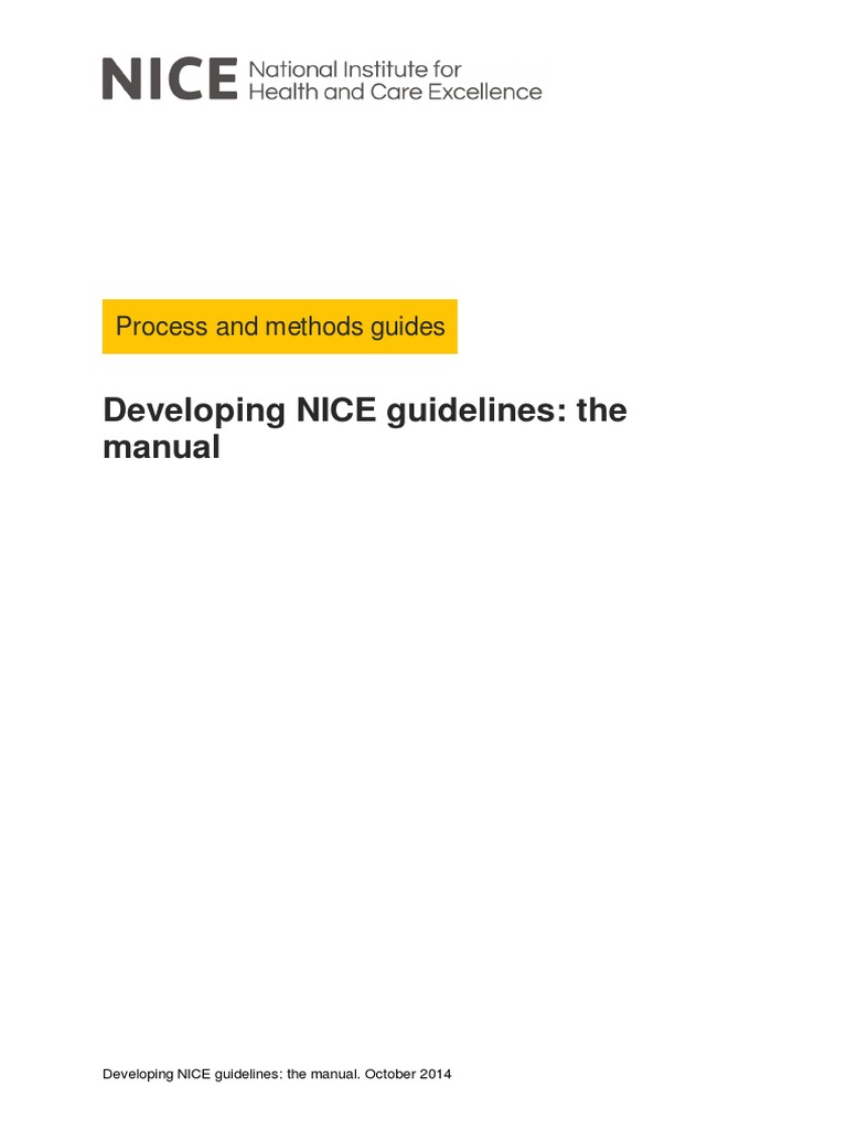 Nice Methods Guide 2025 – Nice Guidelines 2022 – YOFU