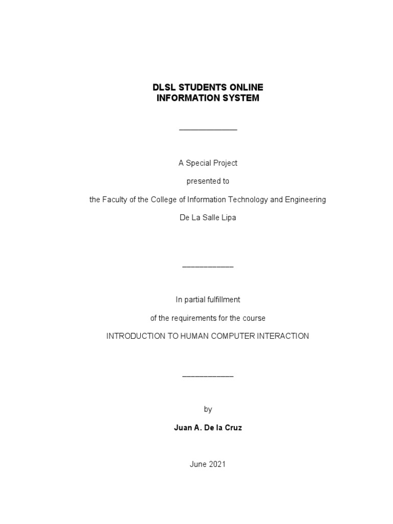INTCOMI - Final Project Documentation v2 | PDF | Usability | Quality Of Life