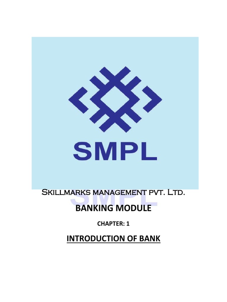 Chapter 1 Introduction Pdf Banks Money
