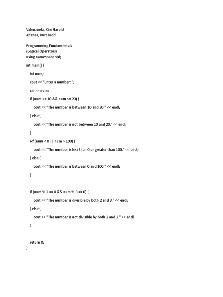 COPROG | Download Free PDF | Control Flow | Programming