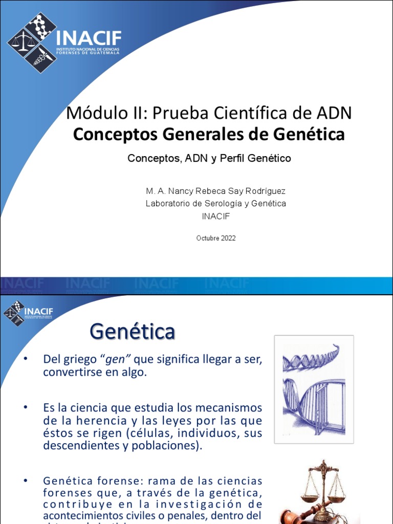 01 Conceptos, ADN, perfil genético | PDF | Gene | Genoma