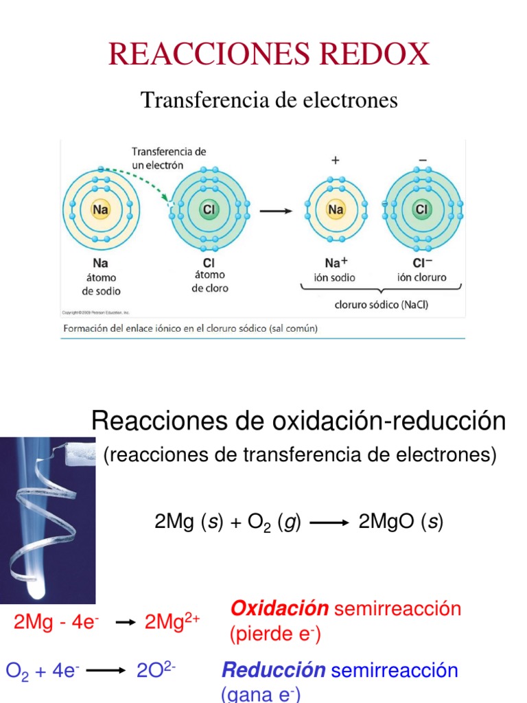 0 Presentación Reacciones Redox Pdf Redox Química