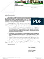 Letter Request Tagalog | PDF