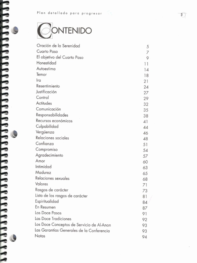Cuarto Paso 1plan Detallado Revisado | Descargar gratis PDF ...