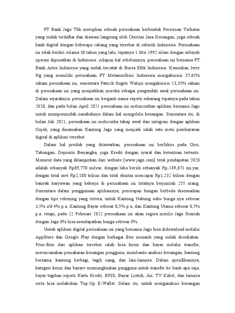 Nita Yunitasari - 4B - Bank Jago | PDF