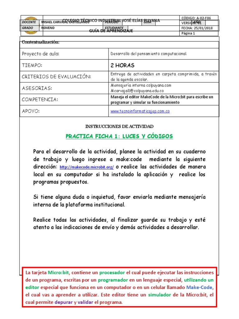 Guía de Programación en MakeCode | PDF | Programa de computadora | Programación