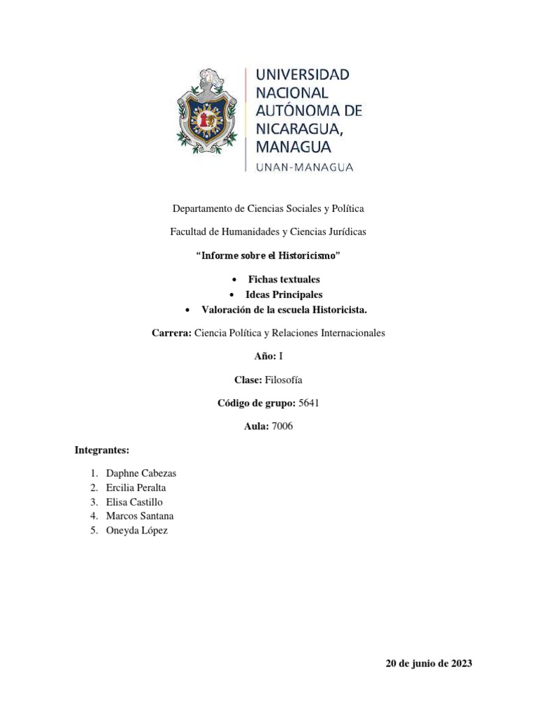 Informe sobre el Historicismo | PDF | Karl Popper | Georg Wilhelm ...