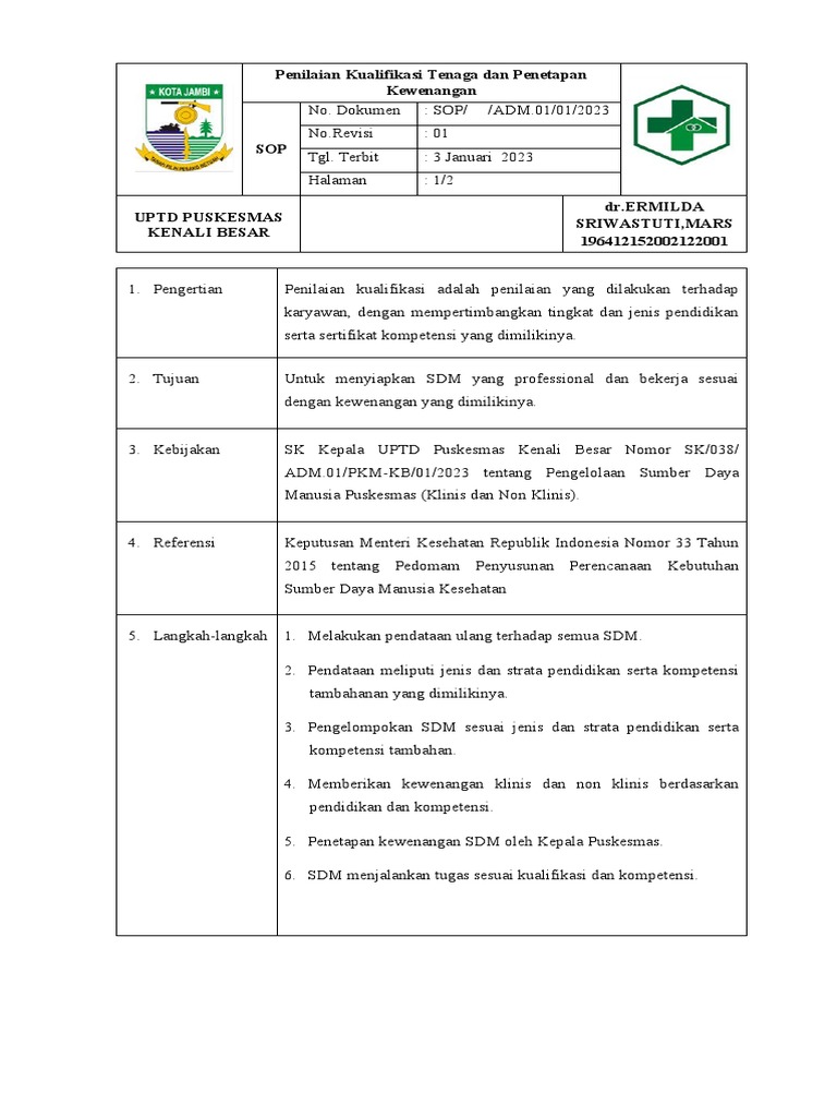 Contoh Sop | PDF | Pengelolaan Keuangan & Uang