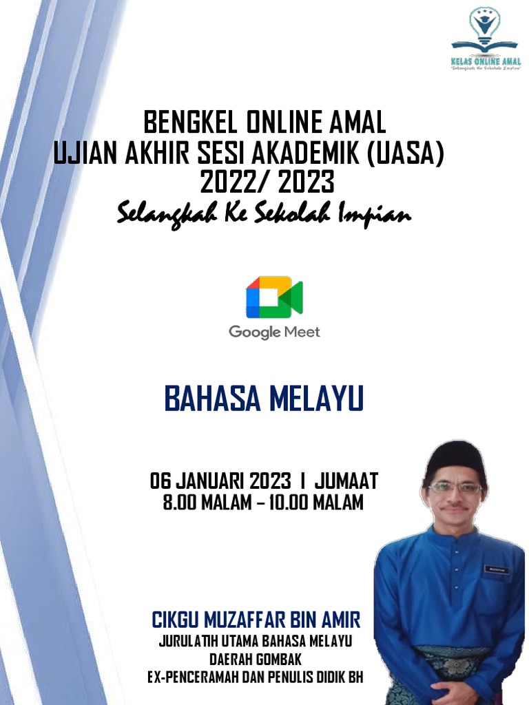 Uasa Bahasa Melayu Bengkel Online Amal Bersama Cikg Muzaffar 06 | PDF