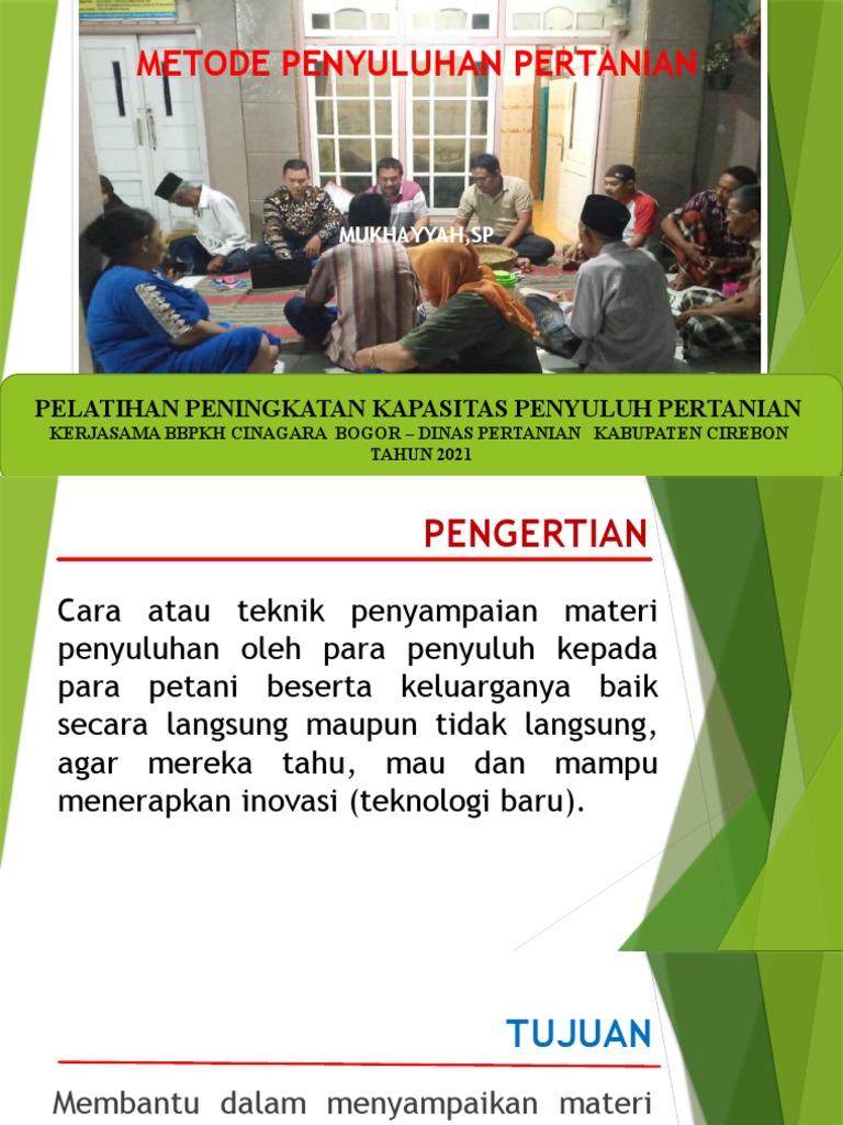 Metode Penyuluhan Pertanian | PDF