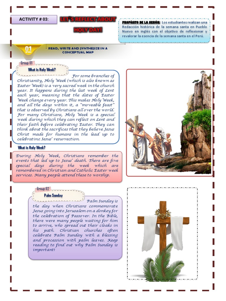 Ficha 3 - Semana 03 | PDF | Easter | Lent Ficha 3 - Semana 03 | PDF | Easter | Lent