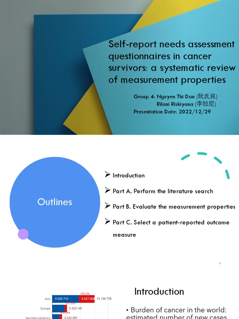 Group 4 - Final Project Presentation | PDF | Self Report Study | Cancer Survivor