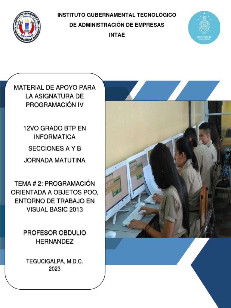 Tema2 Programación Orientada A Objetos Poo, Entorno de Trabajo en ...