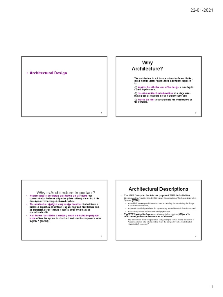 14 Architectural Design1 | PDF | Software Architecture | Databases