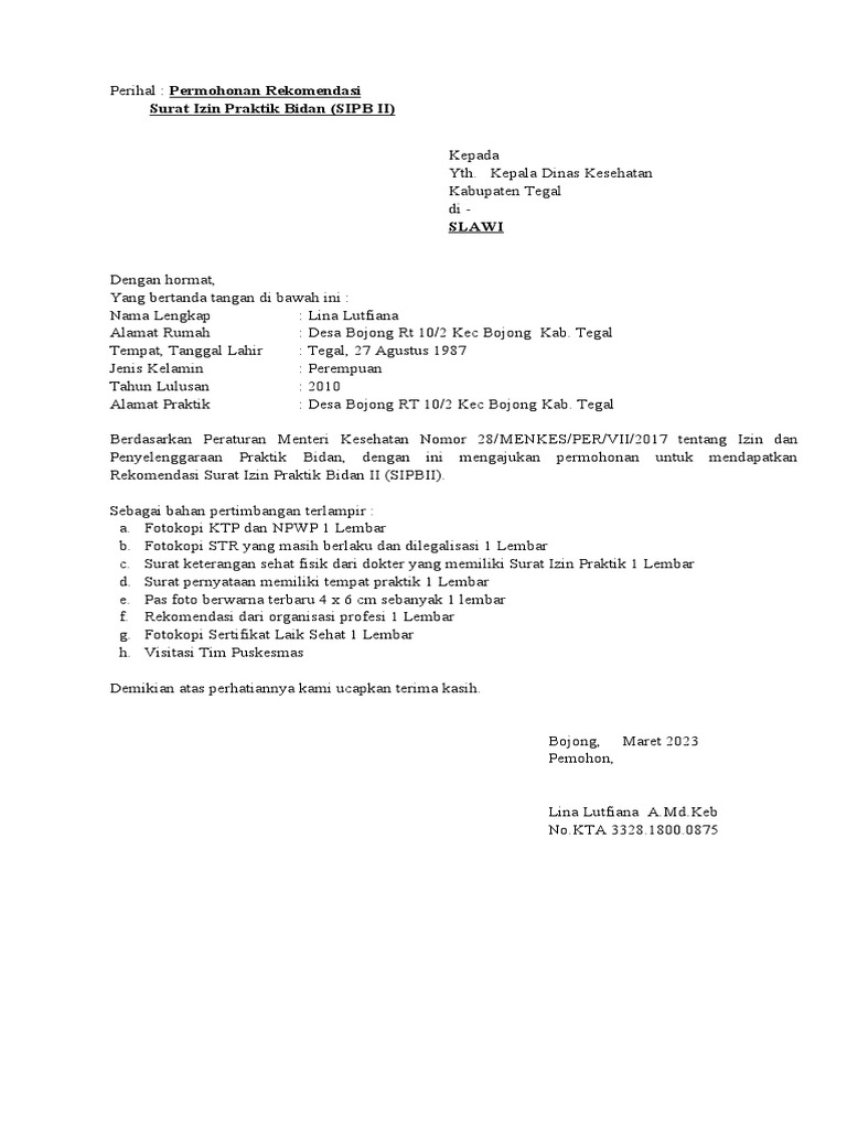 Blangko Izin SIKB & SIPB Dinas PM, Dinkes | PDF