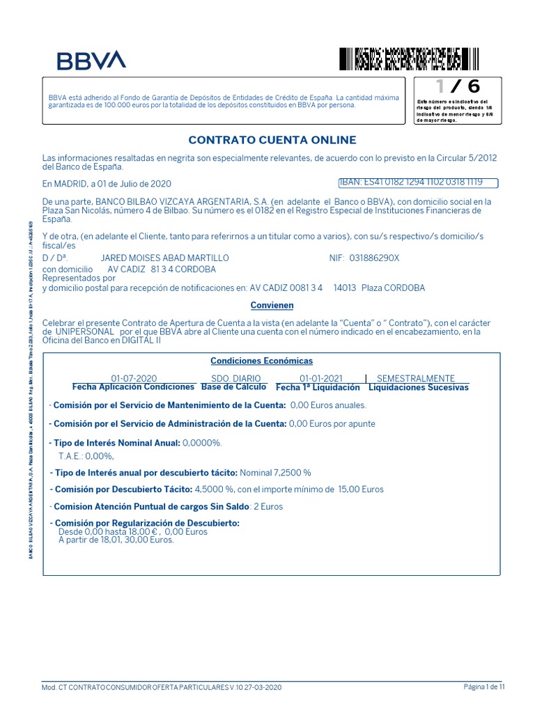 BBVA | PDF | Interés | Bancos