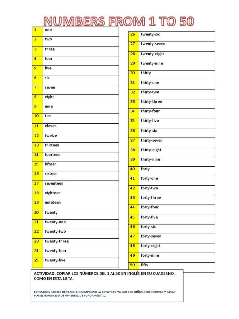 Numbers 3RD Grade. | PDF