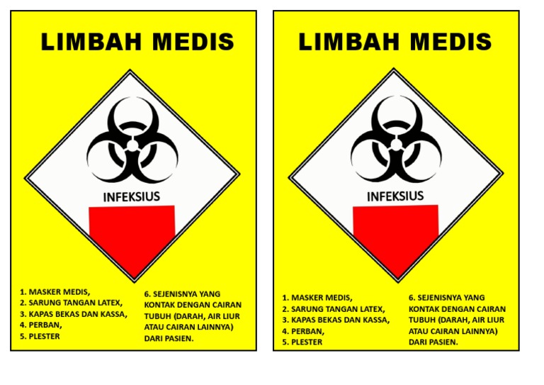 Stiker Limbah Medis 10x10 | PDF
