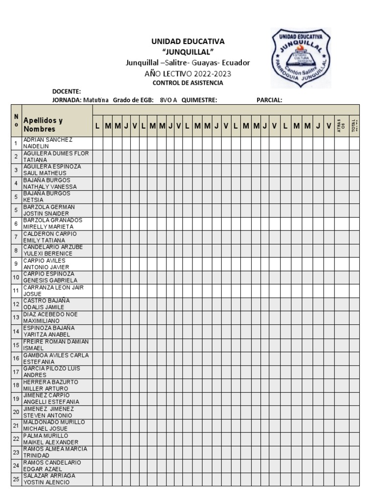 Registro de Asistencia | PDF | Enseñando