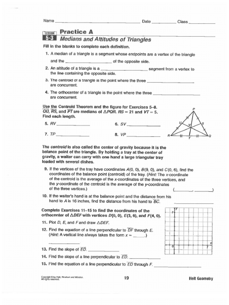 Geometry Full Packet Grade 9 | PDF