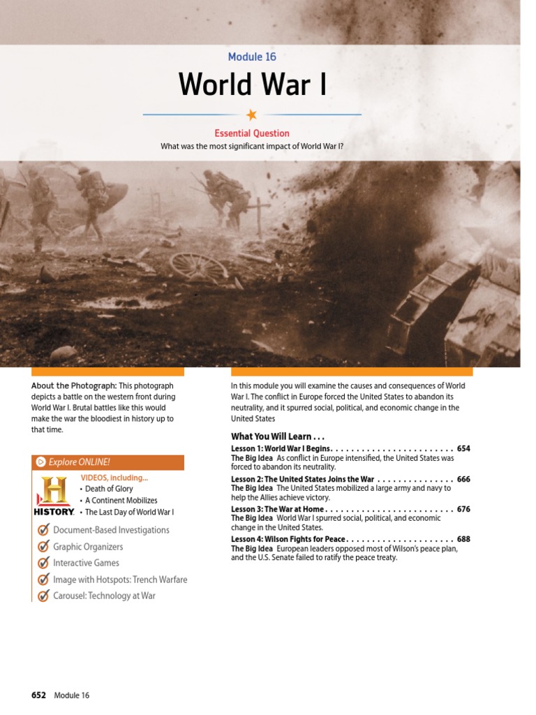 Causes and Impact of World War I | PDF | Trench Warfare | Bosnia And ...