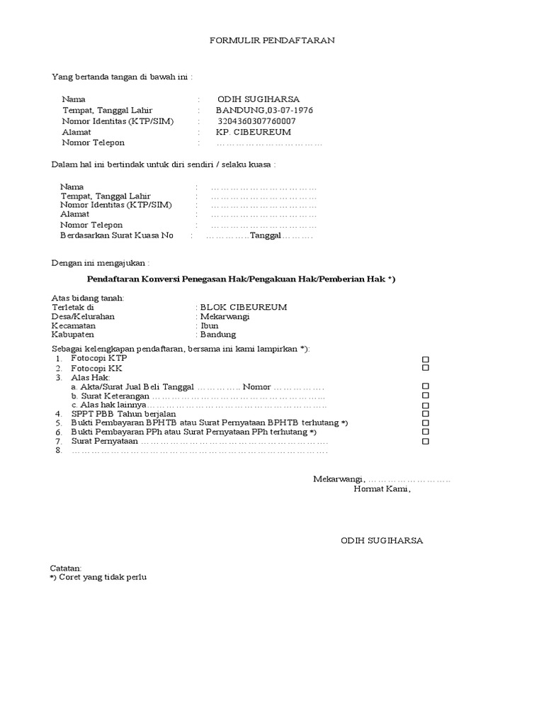 Warkah Mailing Mekarwangi 2022 | PDF