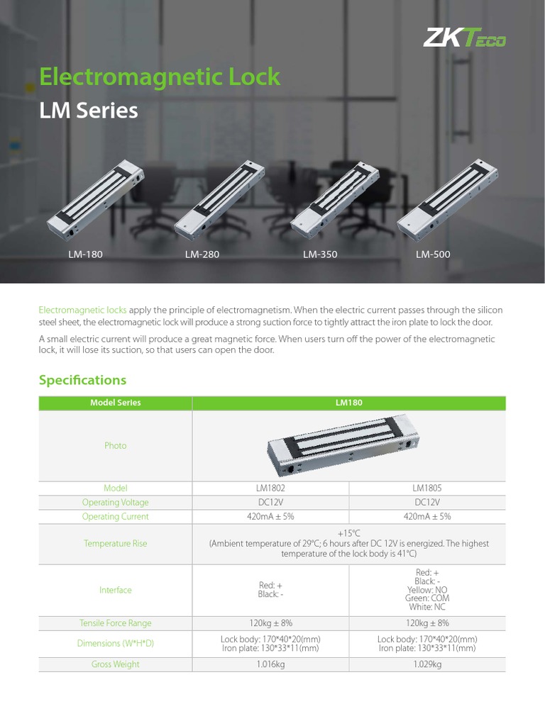 Zkteco lm-2805 | PDF | Physical Quantities | Applied And ...