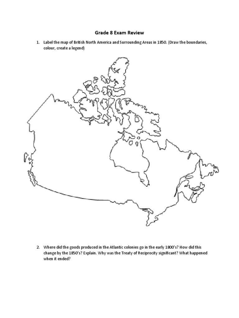 Grade 8 Canadian History Exam Review | PDF | Canada | Métis