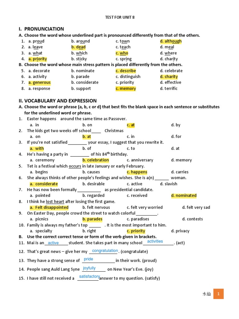 Hw-Unit 8-Day 3 | Download Free PDF | Linguistics