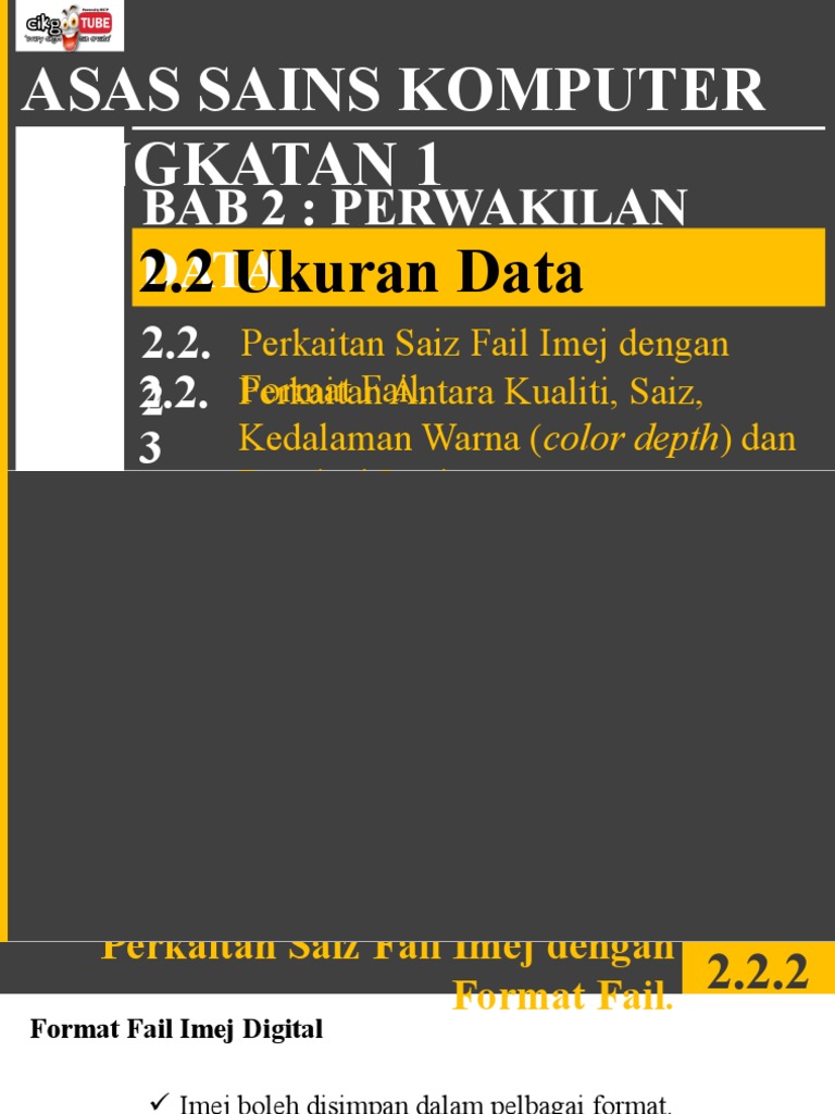 2.2.2 Perkaitan Saiz Fail Imej Dengan Format Fail | PDF