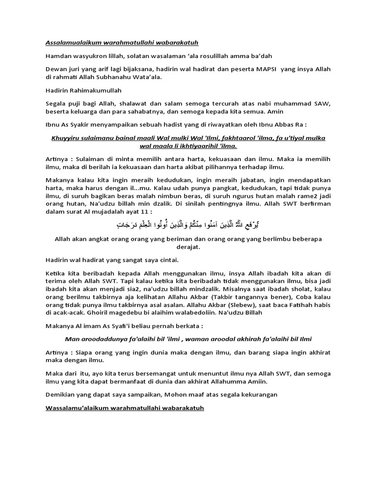 Pildacil Menuntut Ilmu | PDF | Agama & Spiritualitas