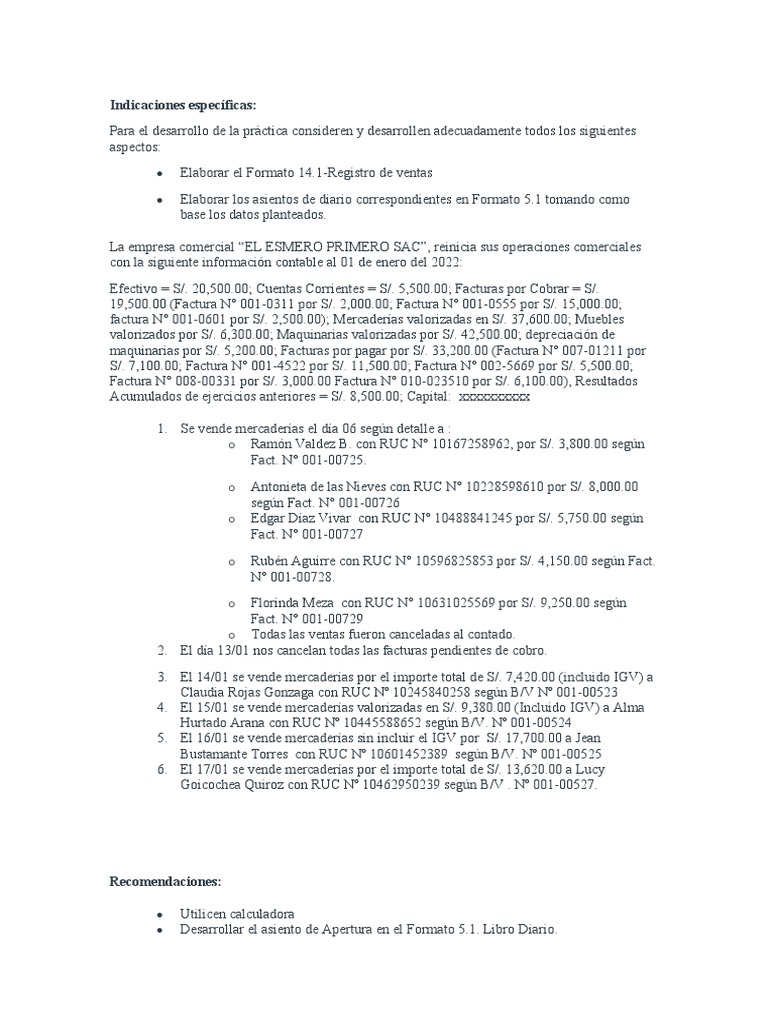 Ciclo Tarea Conta | PDF