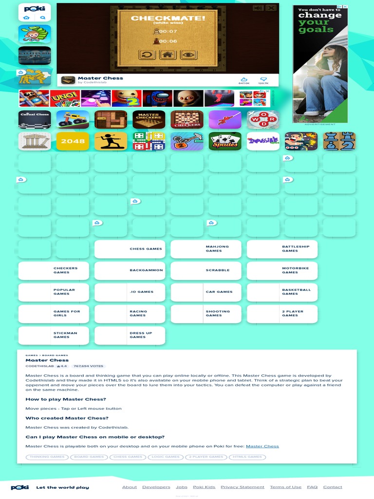 MASTER CHESS - Play Master Chess On Poki 2 | PDF | Board Games | Gaming