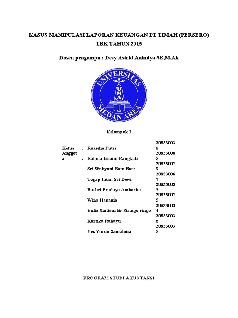 Kelompok 3 PT Timah - Fix | PDF