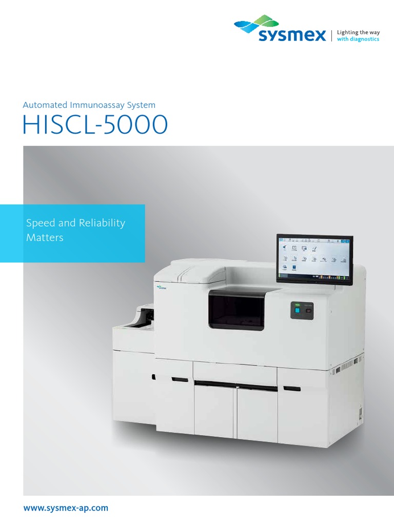 HISCL 5000 Brochure - Ebook | PDF | Immunoassay | Elisa