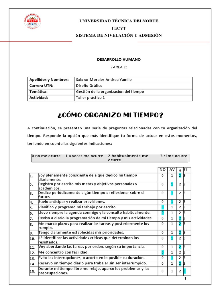 Gestión del Tiempo para Estudiantes | PDF | Gestión del tiempo ...