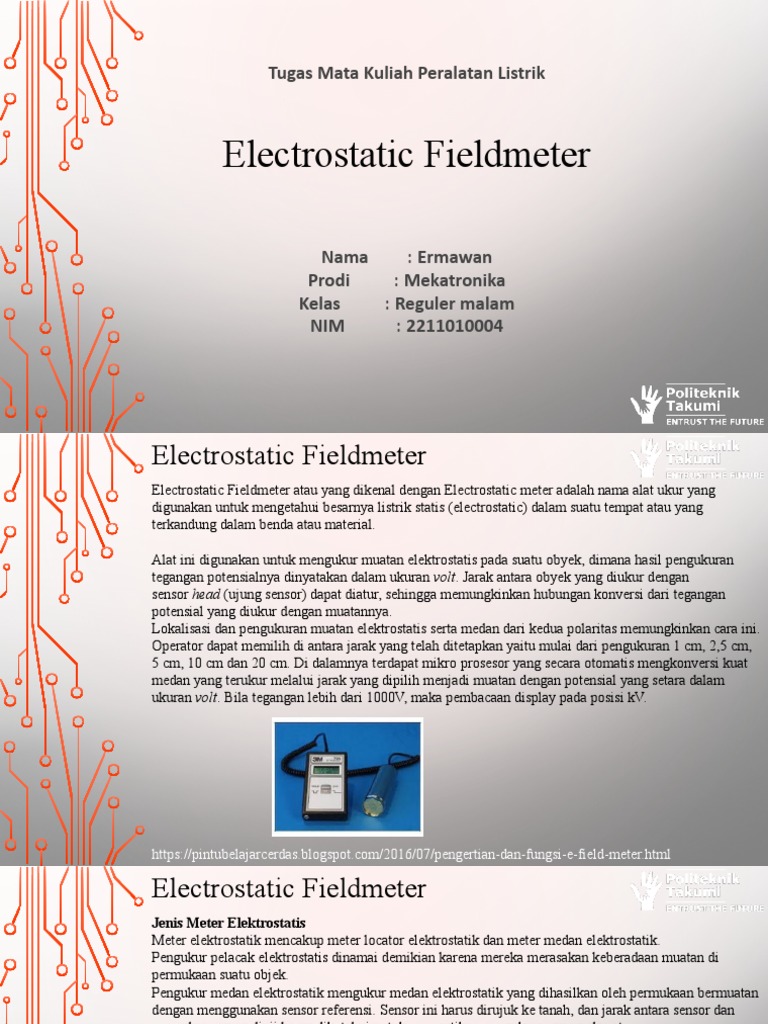 Electrostatic Fieldmeter | PDF