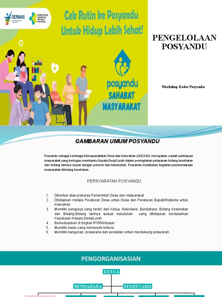 Pengelolaan Posyandu | PDF