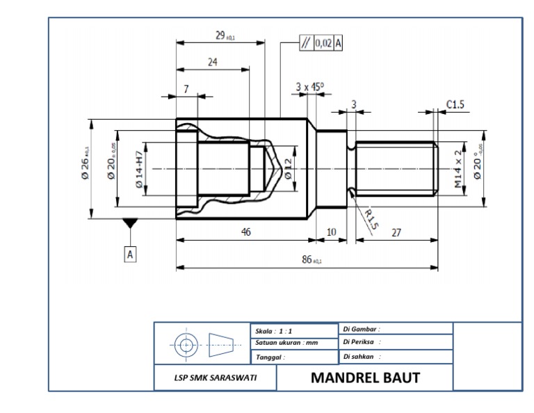 Job Sheet Bubut | PDF