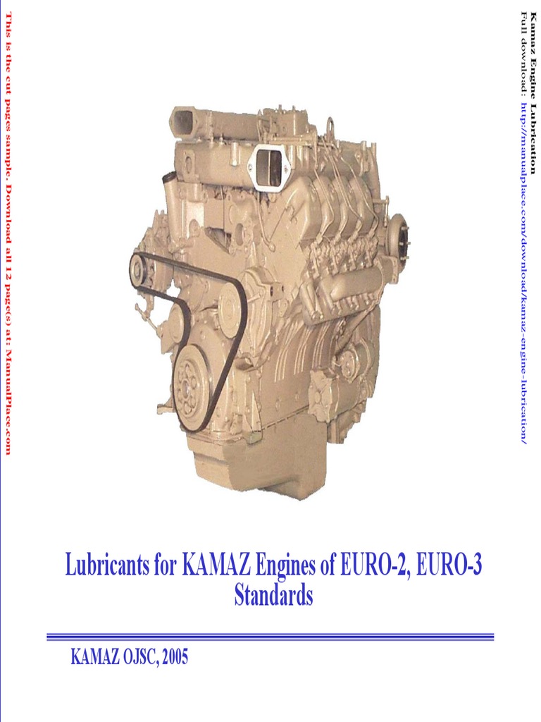 Kamaz Engine Lubrication | PDF