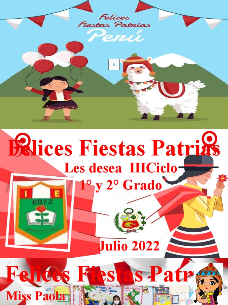 1-2 Grado Fiestas Patrias | PDF