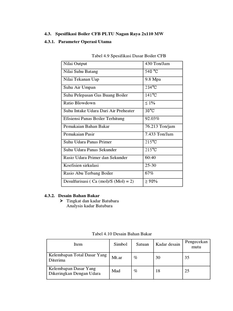 Lampiran Spesifikasi Boiler | PDF