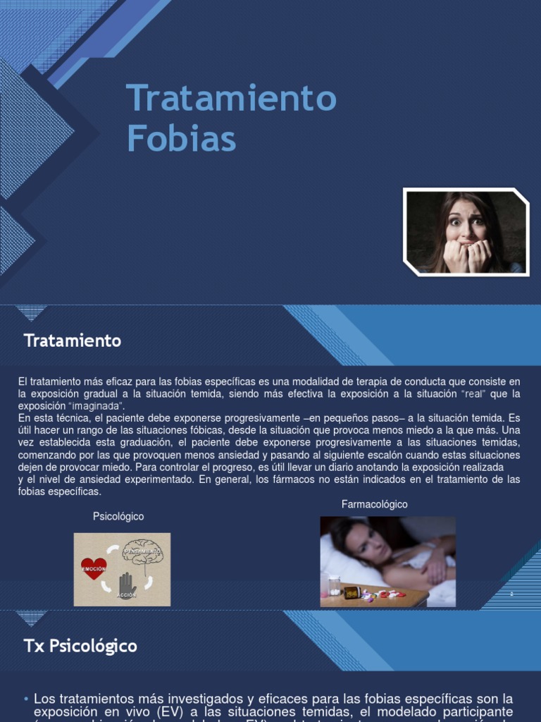 Tratamiento Fobias | PDF | Terapia de conducta cognitiva | Fobia